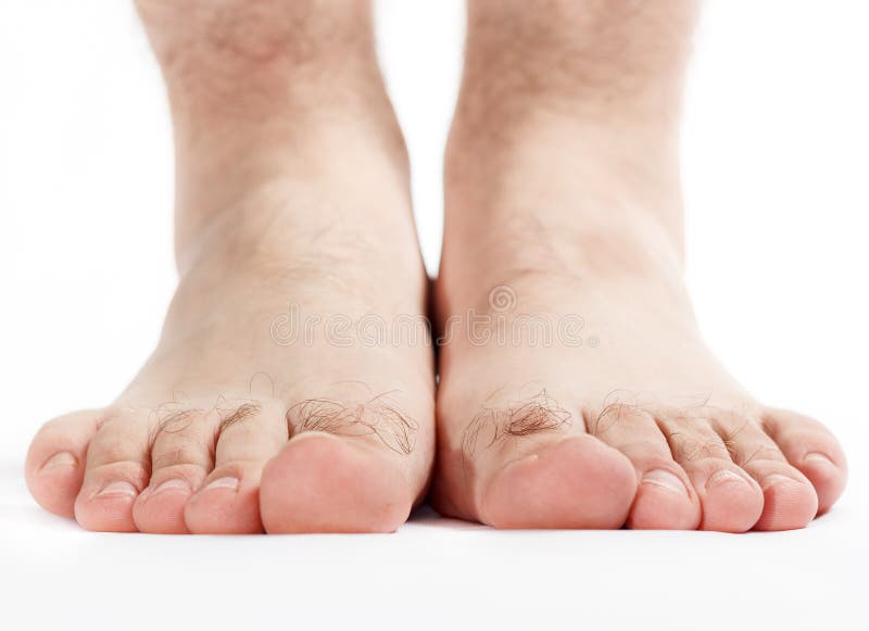 Men s foot stock photo. Image of isolated, pain, barefooted - 66948596