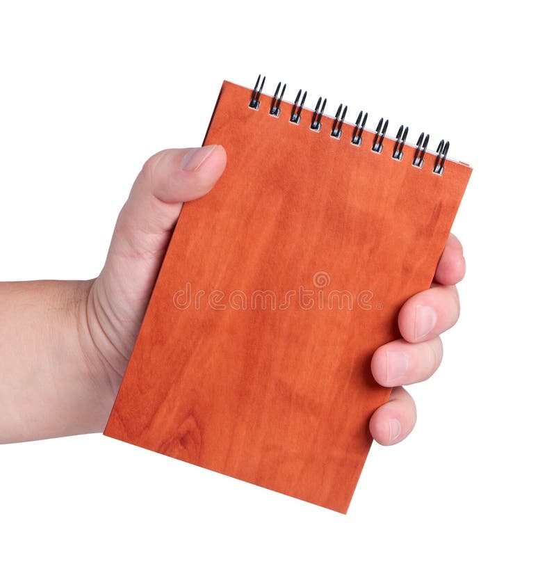 Men S Hand Holds a Notebook. Stock Photo - Image of abstract, office ...