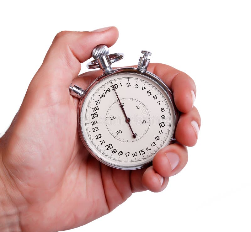 Mens hand with stopwatch stock photo. Image of minute - 21259830