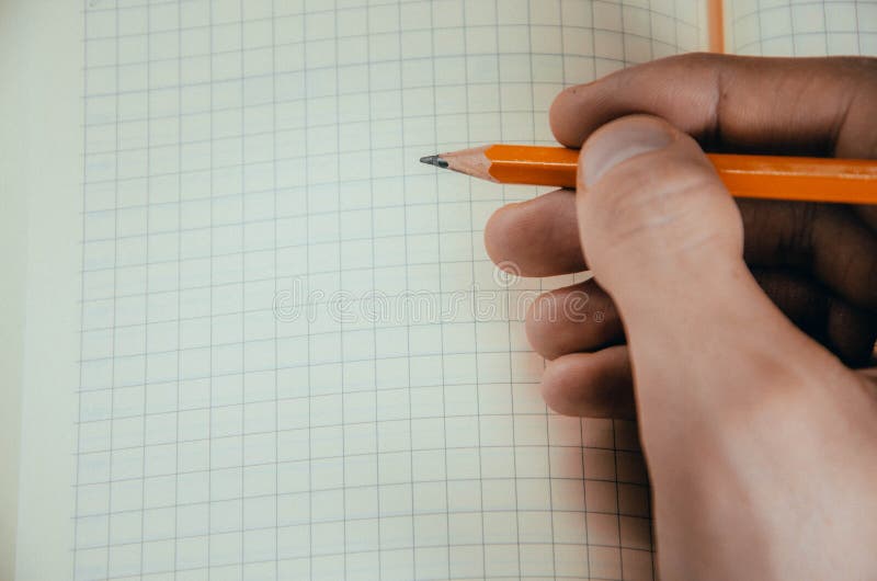 Men`s Hands, Forearm Hold a Pen, Notebook, Smartphone. Hands Write in ...