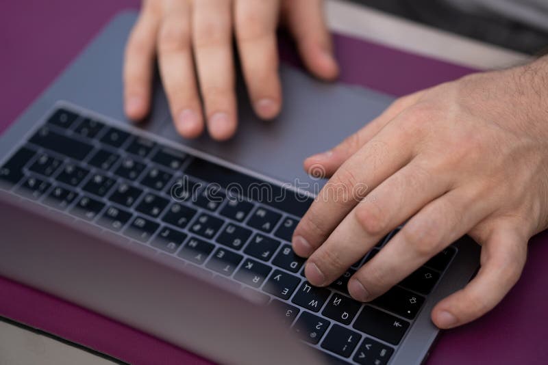 Touchpad on Laptop, Device Sensor Feature for Moving Cursor on Monitor ...