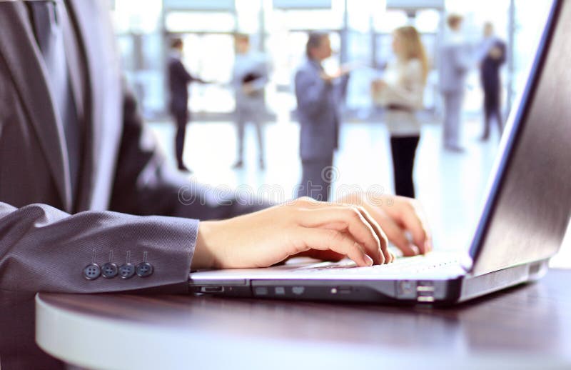 Men S Hands Typing on a Laptop Stock Image - Image of internet, office ...