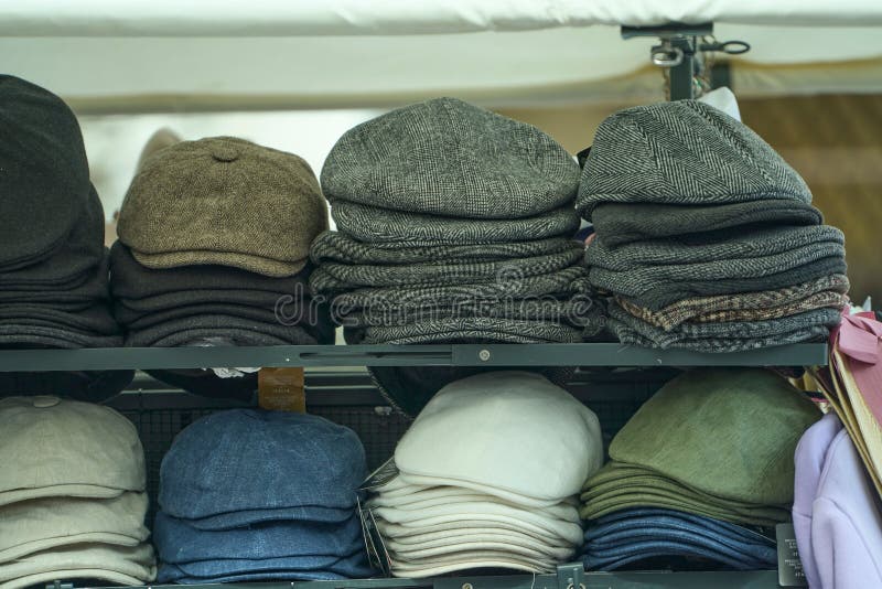 Men s hats in a store stock image. Image of apparel - 379272127