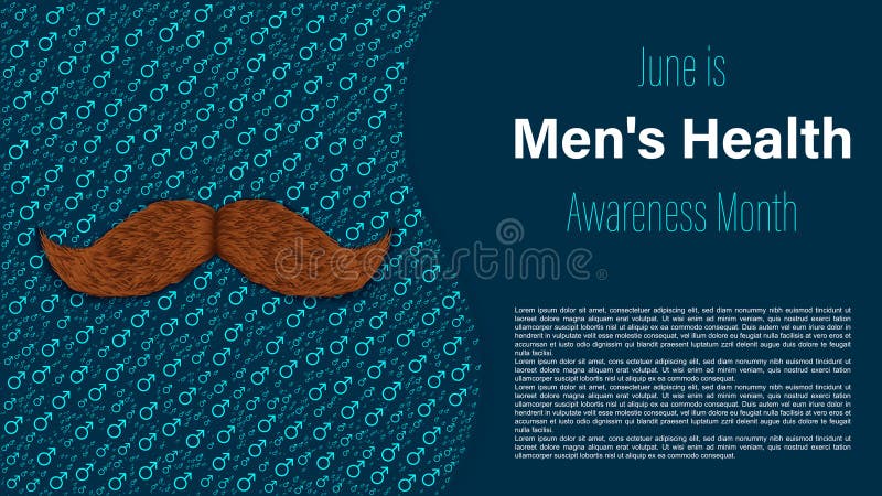 Men S Health Awareness Month, Vector Illustration Stock Vector ...