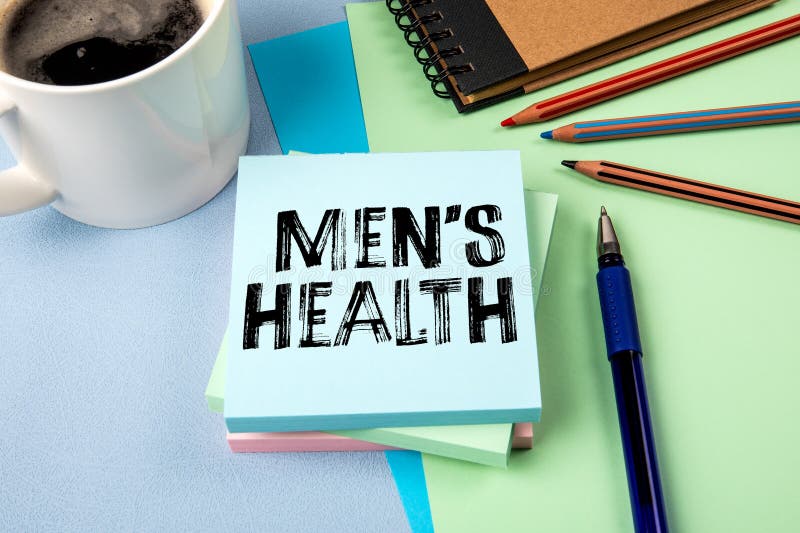 MEN S HEALTH. Notepad with Text on Office Table Stock Photo - Image of ...