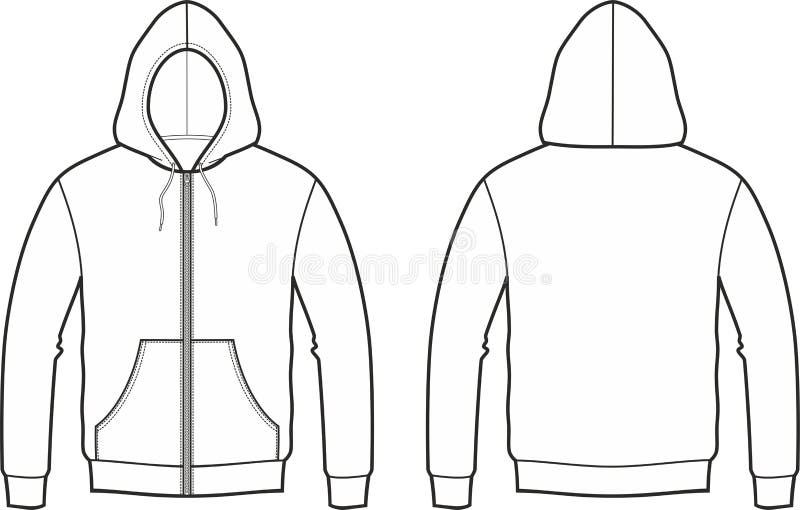 Men`s hooded jacket stock vector. Illustration of clothing - 265360652
