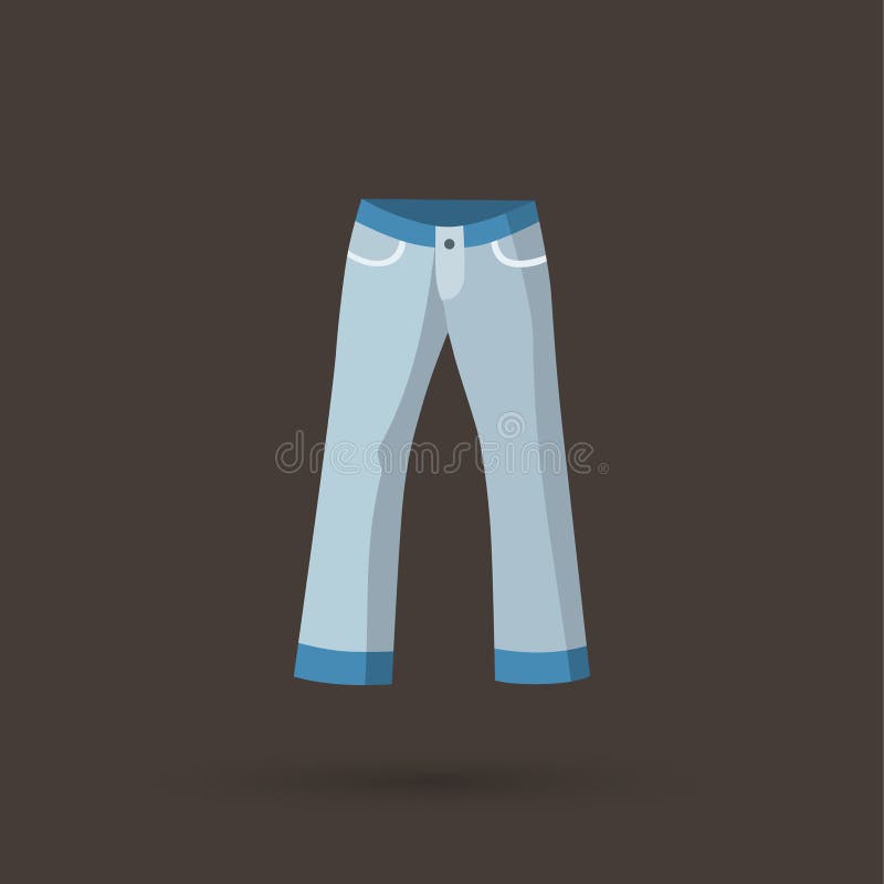 Men`s jeans icon stock vector. Illustration of garments - 94444969