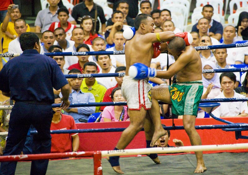Men s Kick Boxing Action editorial stock image. Image of championship ...