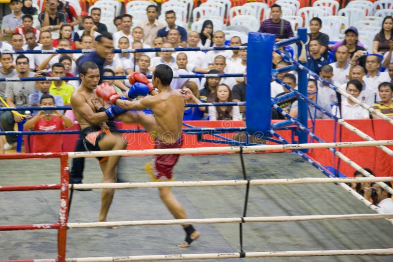 Men S Kick Boxing Action (Blurred) Editorial Photography - Image of ...