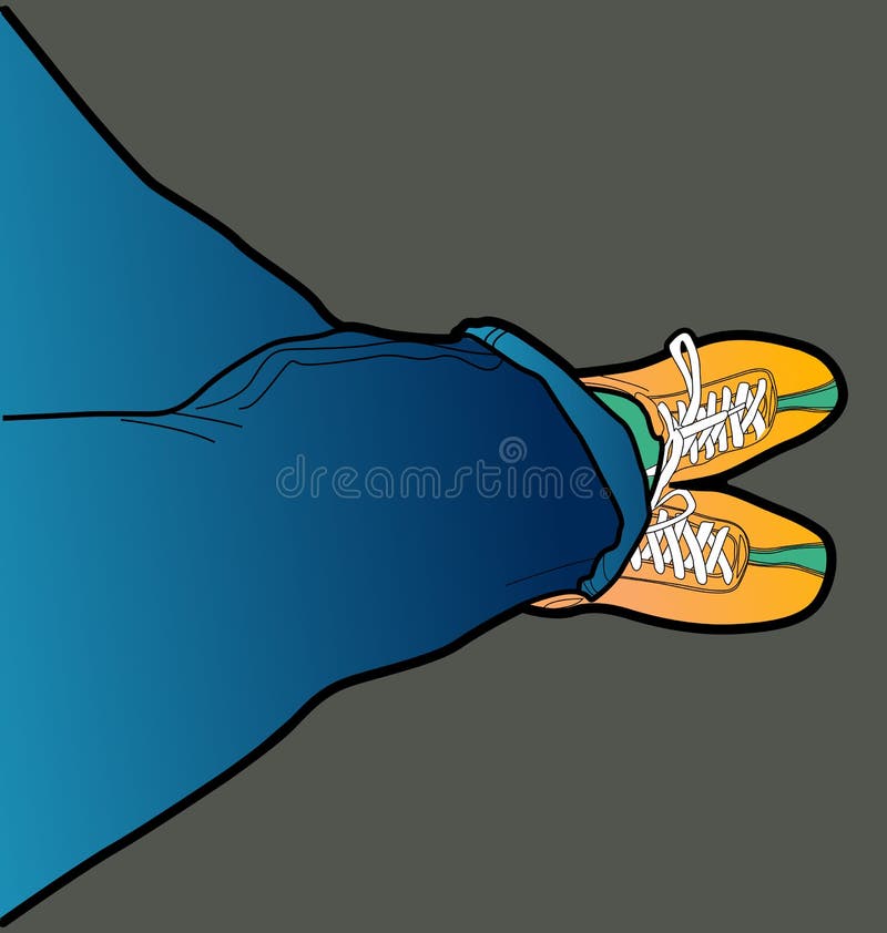 Men s legs stock vector. Illustration of footwear, vector - 5619550