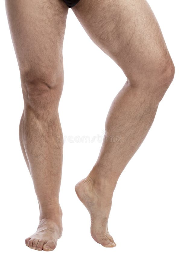 Men`s Legs. Isolated Over White Background Stock Image - Image of mens ...