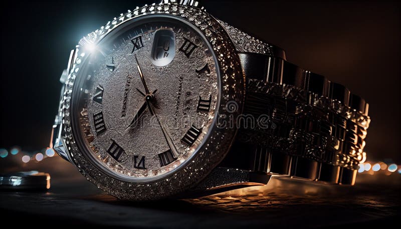 Men S Luxury Watch Ai Generated Stock Illustration - Illustration of ...