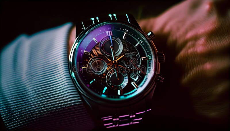 Men S Luxury Watch Ai Generated Stock Illustration - Illustration of ...