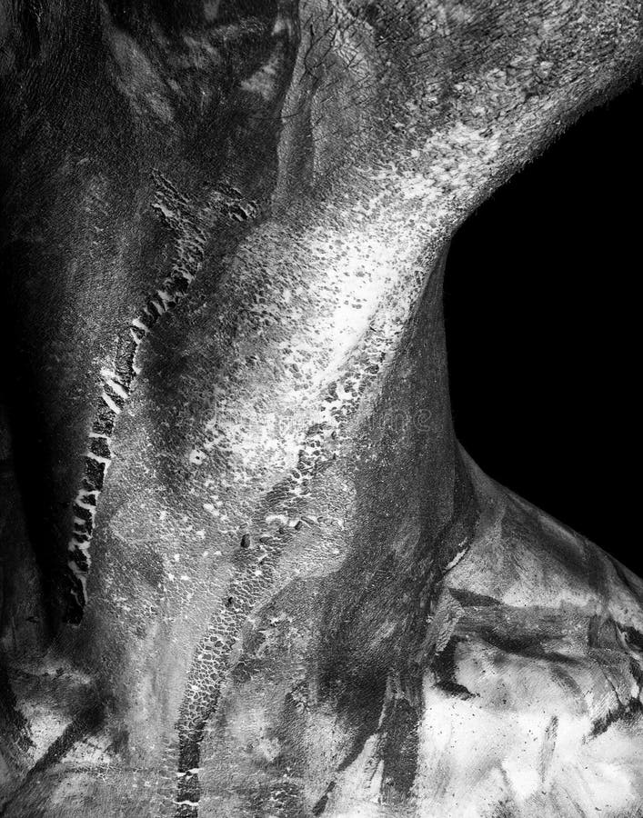 Men S Muscular Neck in Silver Paint Stock Image - Image of masculine ...