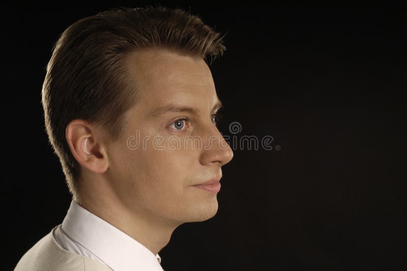 Man's portrait stock photo. Image of looks, pose, emotion - 192460