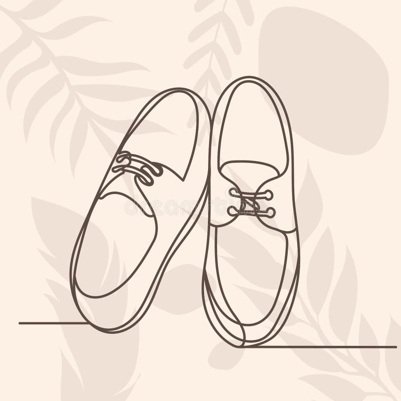 Shoes One Line Drawing Stock Illustrations – 520 Shoes One Line Drawing ...