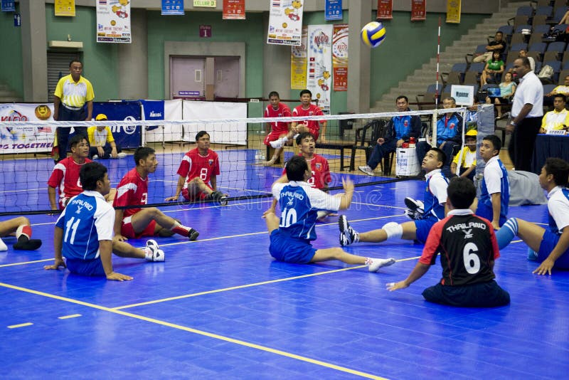 Men S Sitting Volleyball for Disabled Persons Editorial Photo - Image ...