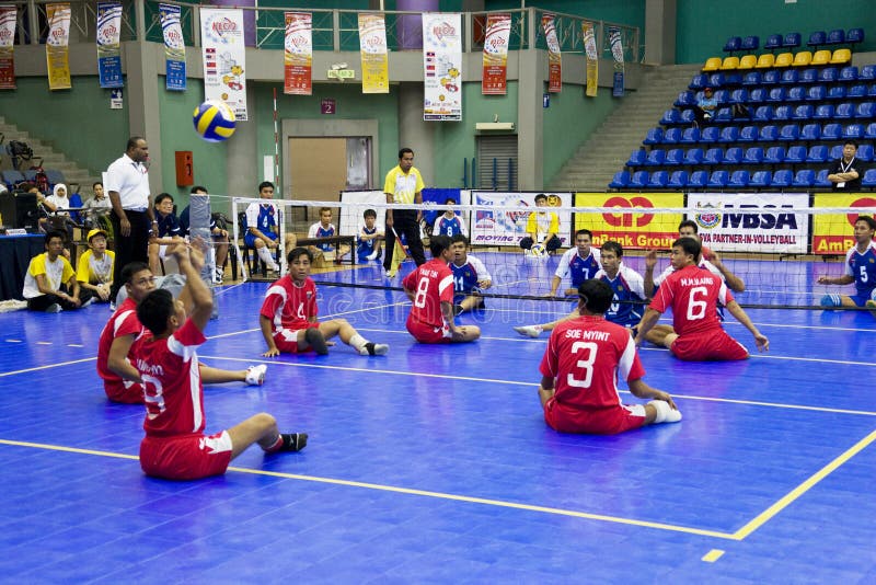 Men S Sitting Volleyball for Disabled Persons Editorial Photo - Image ...
