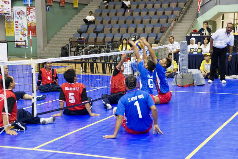 Sitting Volleyball for the Disabled Editorial Image - Image of ...