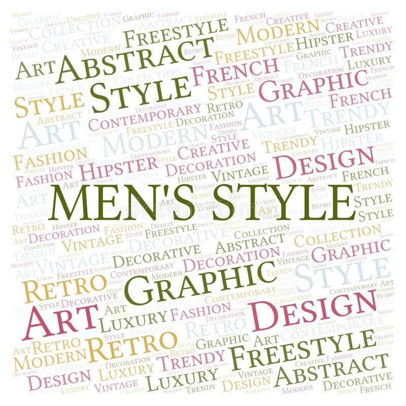 Mens style logo stock vector. Illustration of brand - 111294487