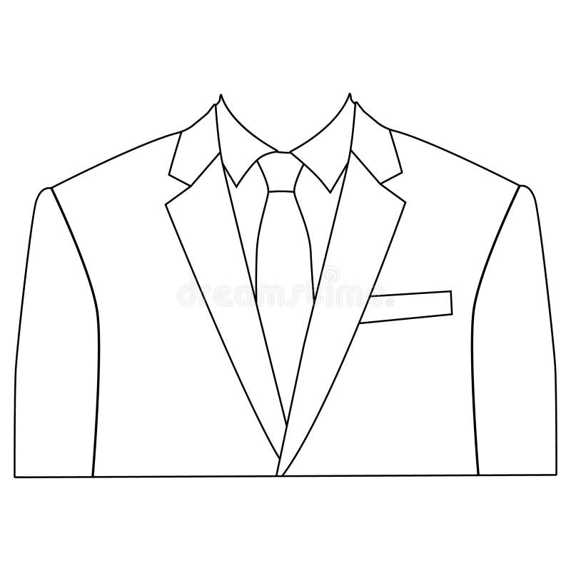 Men S Suit Formal Dress Vector Design Stock Illustration - Illustration ...