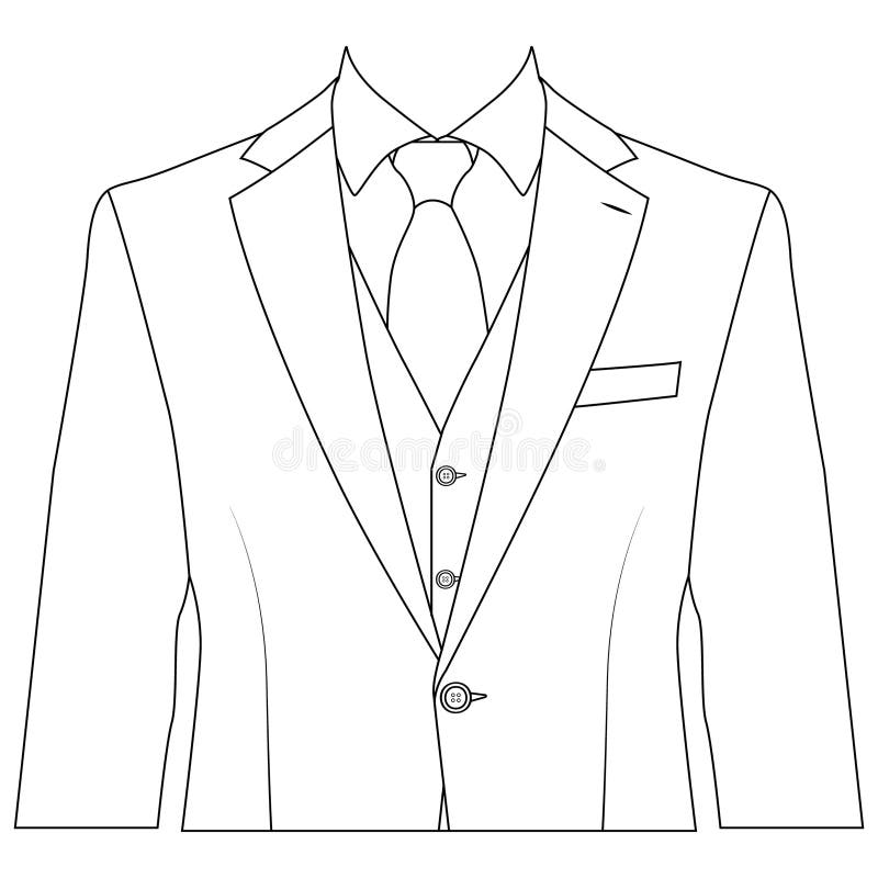 Men S Suit Formal Dress Vector Design Stock Illustration - Illustration ...