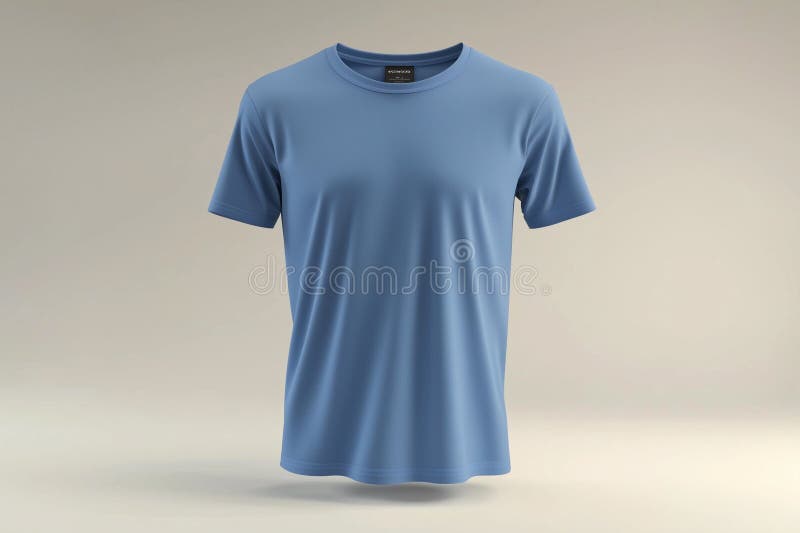 Men S T-shirt with Shadows, Front and Back View. Design Template on a ...