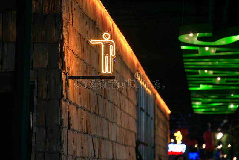Men s Washroom Icon stock photo. Image of gender, direction - 282411252