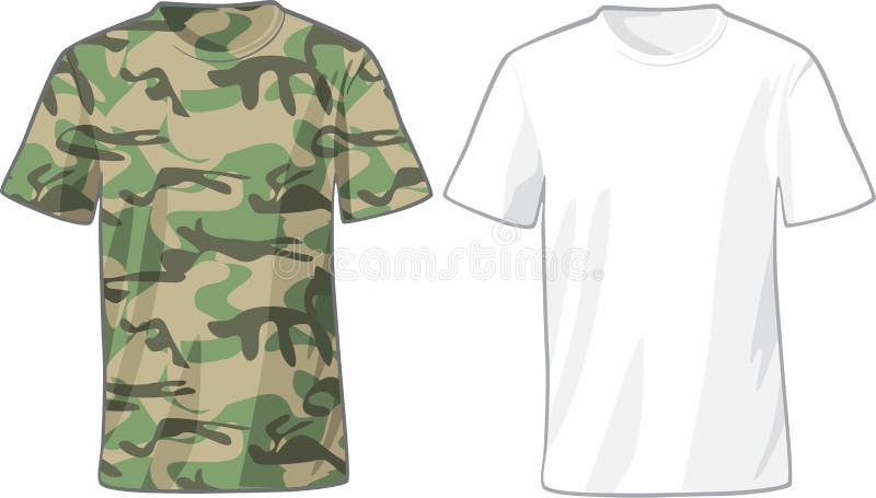 Military T-shirts stock vector. Illustration of cotton - 35212294