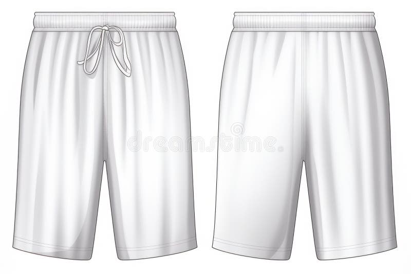 Men S White Shorts on a Plain White Background. Versatile and Suitable ...
