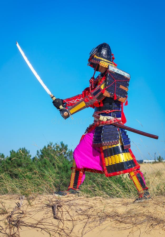Samurai armour stock photo. Image of front, fighters - 53186060
