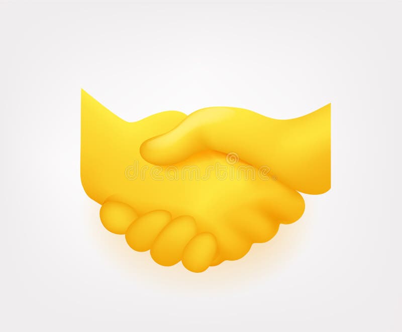 Emoticon Shaking Hands Stock Illustrations – 40 Emoticon Shaking Hands ...