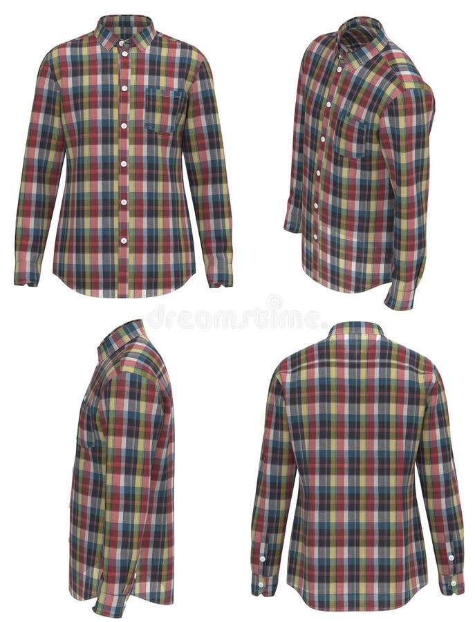 Men Shirt with Long Sleeves. Button Down Shirt Stock Image - Image of ...