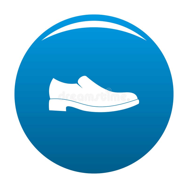 Men shoe icon blue vector stock vector. Illustration of icon - 109097640