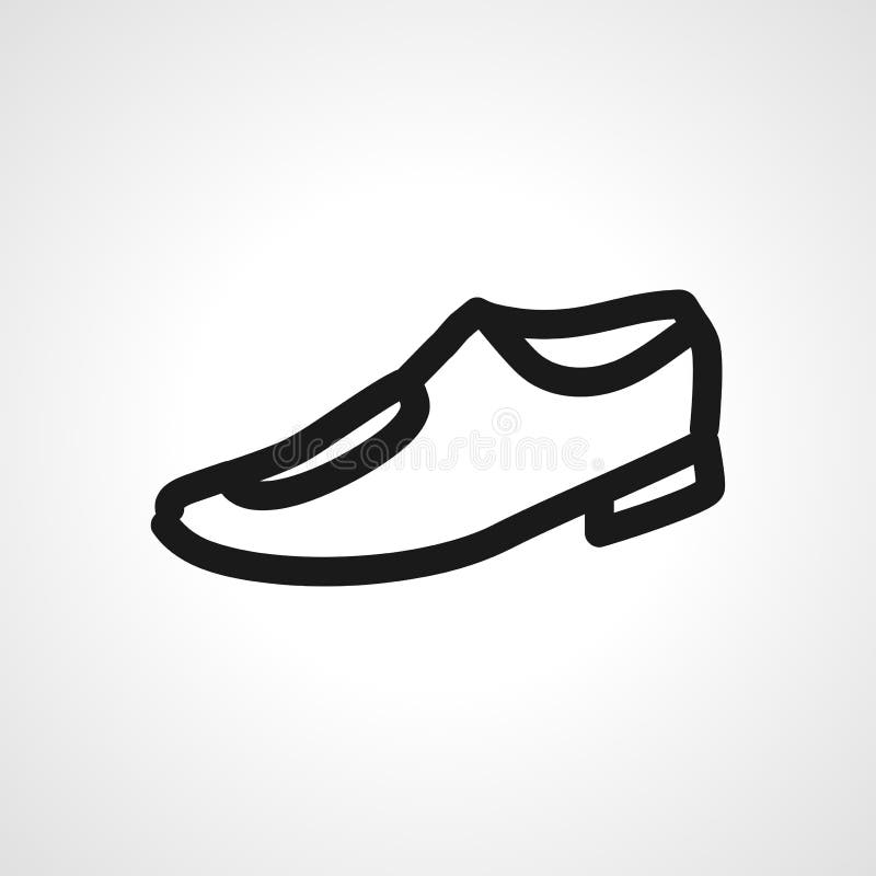 Men Shoes Line Icon. Men Shoe Linear Outline Icon Stock Vector ...