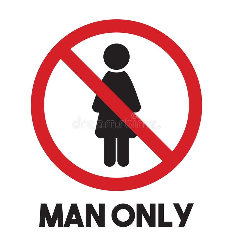 Men only sign stock illustration. Illustration of icon - 95397779