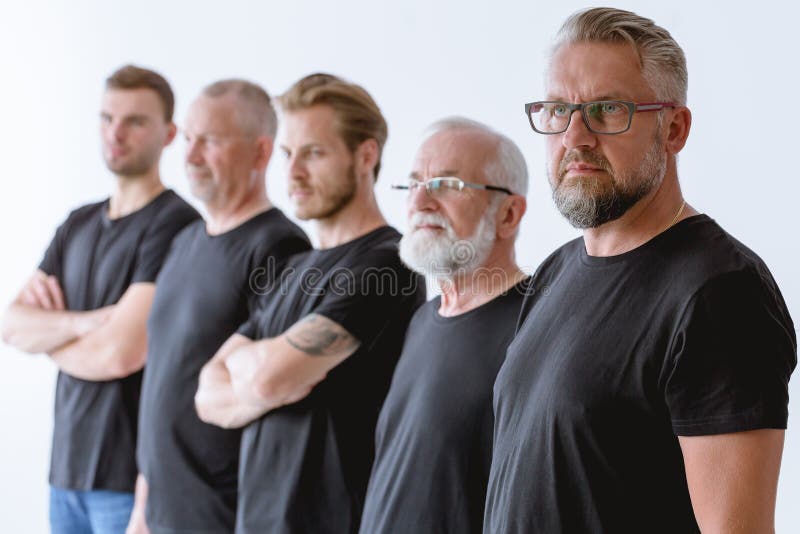 Men standing in a row stock image. Image of strong, support - 157117877