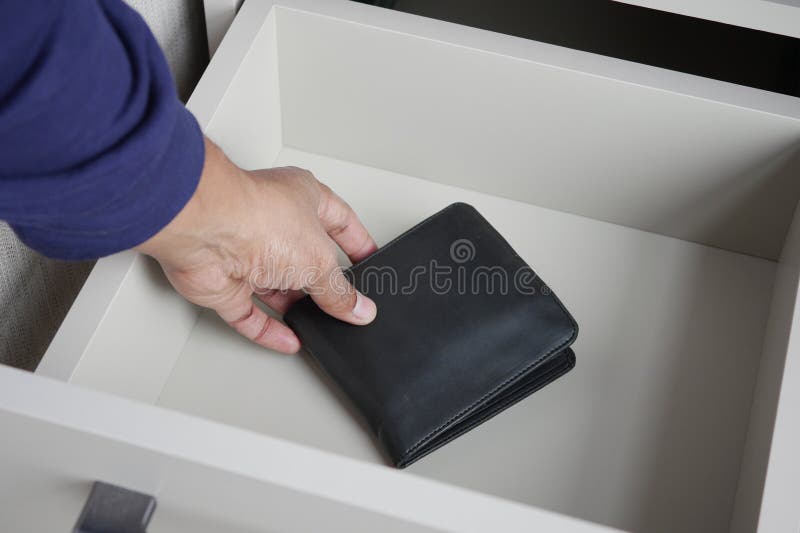 Men Stealing Wallet from a Drawer Stock Photo - Image of thievery, hand ...