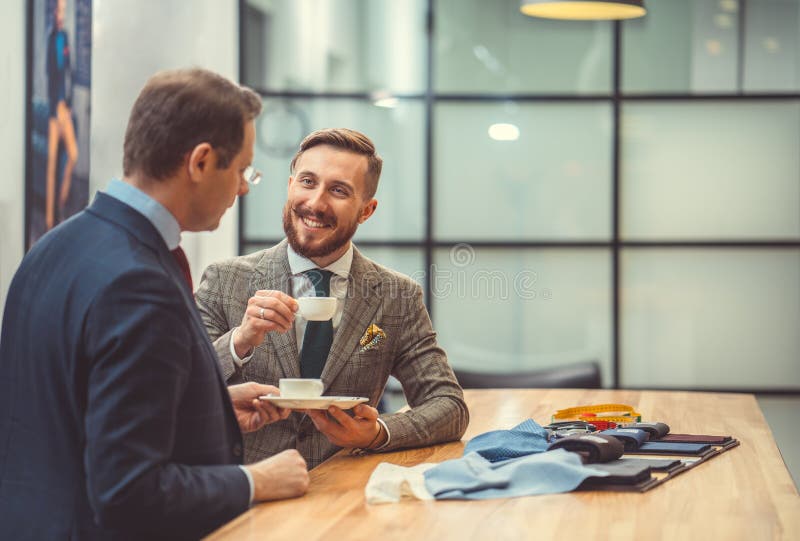 Men in studio stock photo. Image of tailoring, tailor - 91059070
