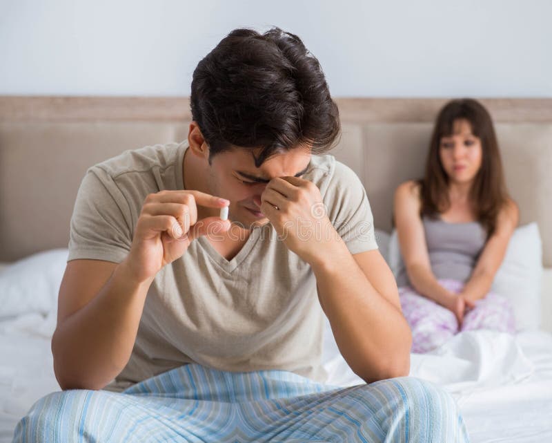 Man Suffering from Impotency with Pill Stock Photo - Image of impotency ...