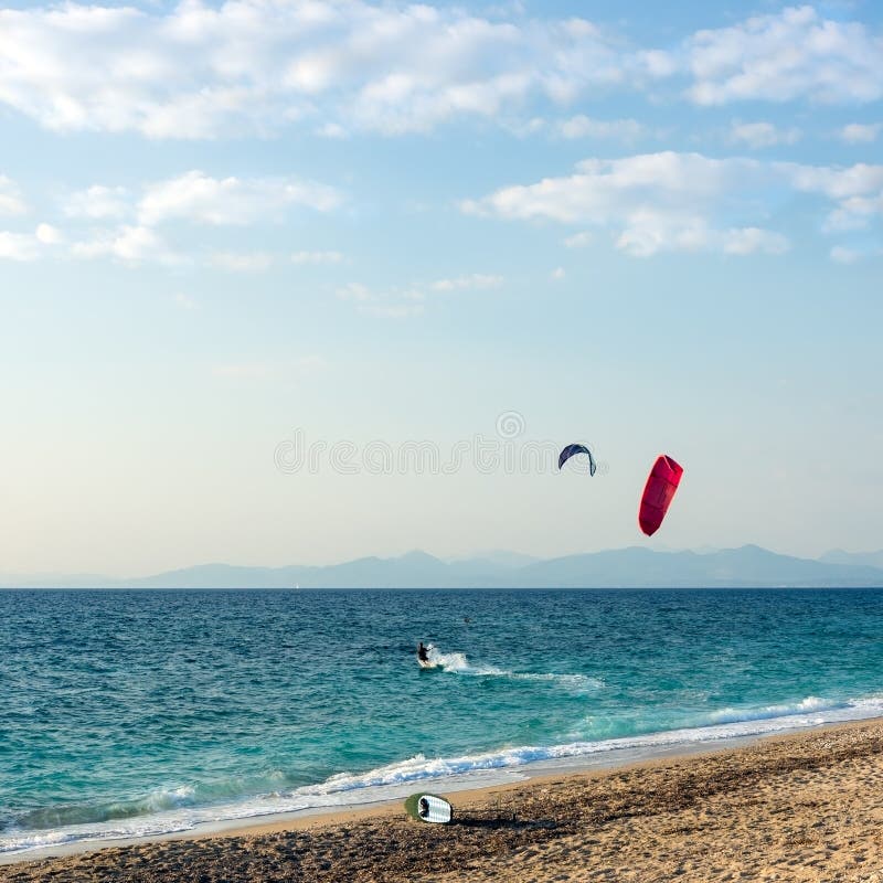 Men Surfing on Waves in Greece Stock Photo - Image of extreme, waves ...