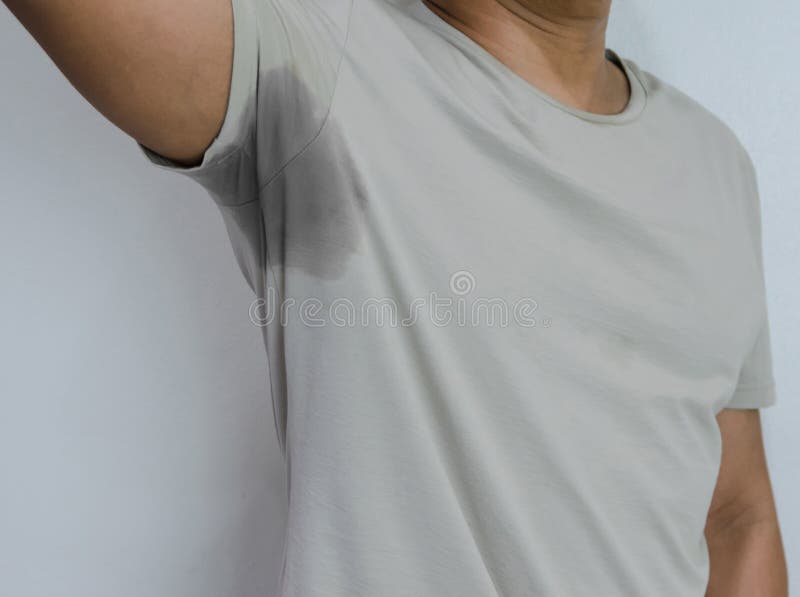 Men with Sweating Armpit and Has Body Odor Stock Image - Image of ...
