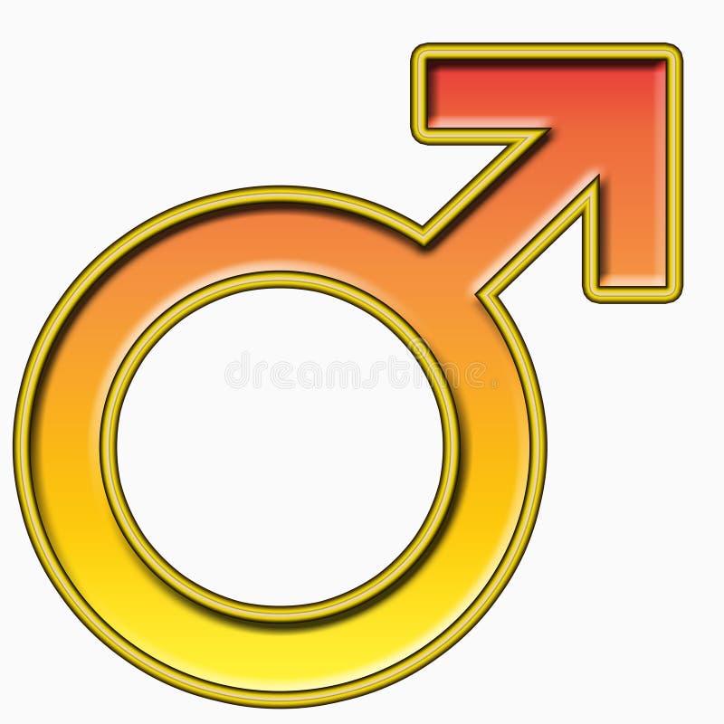 Male sign stock illustration. Illustration of shape, graphic - 4552054