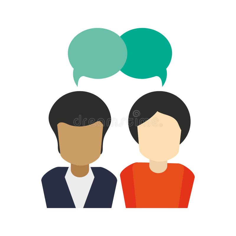 Men talking avatar stock vector. Illustration of anonymous - 135452924