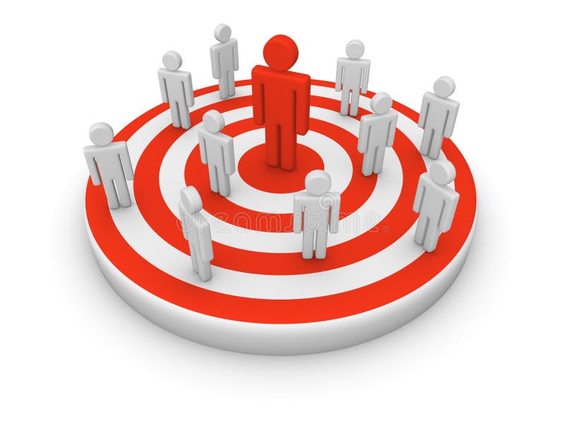 Target market stock illustration. Illustration of leader - 20511341