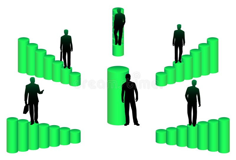 Men Team And Graph Picture. Image: 5469036