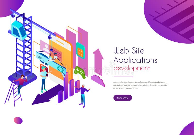 Men Thinking on New Ideas for Web Site Applications Development Stock ...