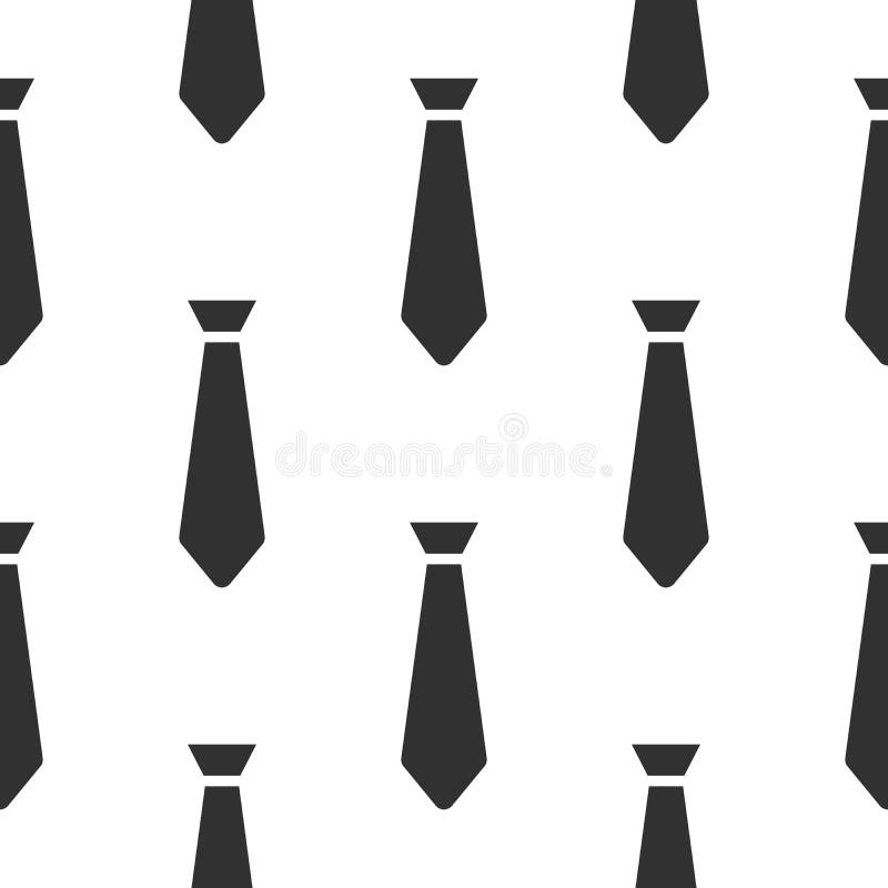 Men Tie Pattern. Cartoon Illustration of Men Tie Vector Pattern for Web ...