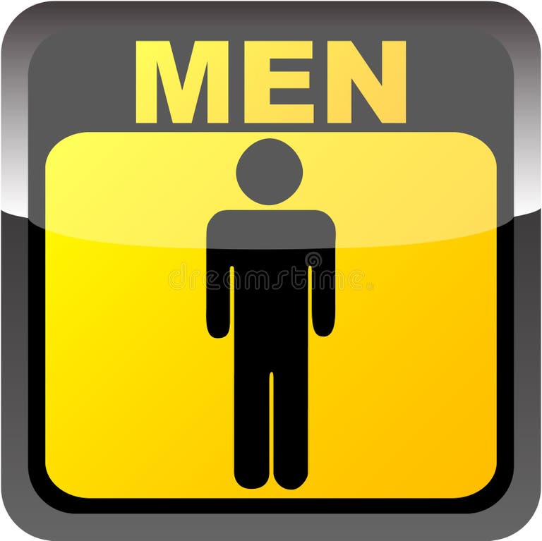 Men toilet label stock vector. Illustration of information - 6741833