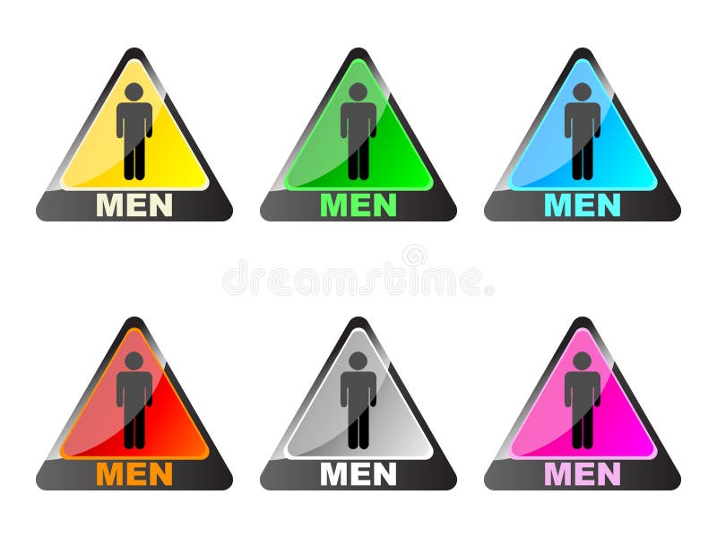 Men Toilet Label Picture. Image: 6960229